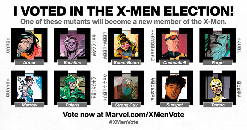 Marvel abre votações para o público escolher membro da equipe dos X-Men ...